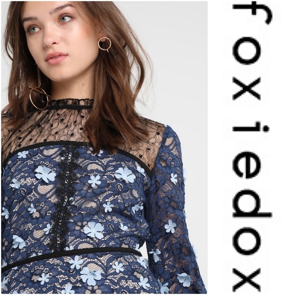 foxiedox | Dresses | Foxiedox Felicia 3d Long Sleeve Dress | Poshmark